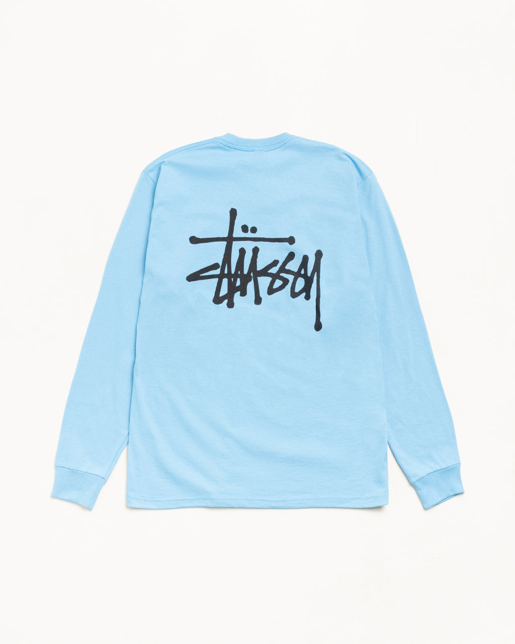 Basic Stüssy LS Tee – Sky Blue | Tees | Stüssy Japan